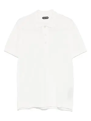 TOM FORD Cotton Piqué Polo Shirt - White