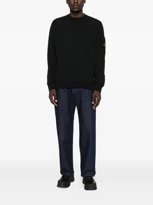 Stone Island Regular Fit Crewneck Midweight Sweatshirt With Pocket