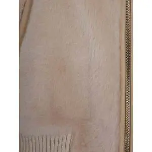 Max Mara Neutrals Jackets Faux Fur & Shearling Jackets