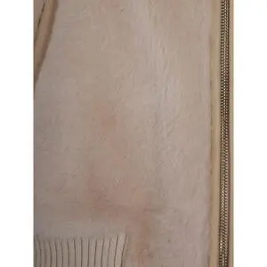 Max Mara Neutrals Jackets Faux Fur & Shearling Jackets - Cream