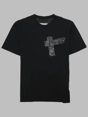 MAISON MARGIELA T-shirt In Jersey Di Cotone Taped - Black