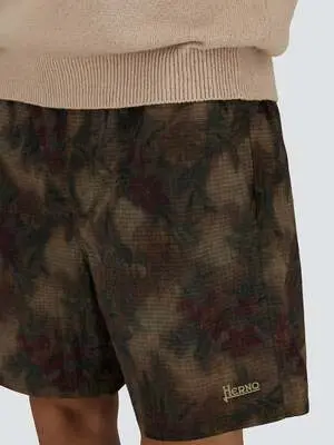 Herno Tropical Pattern Ripstop Nylon Swim Shorts
