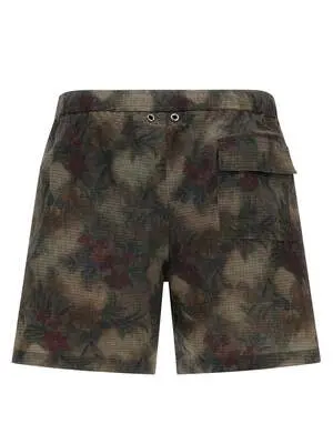 Herno Tropical Pattern Ripstop Nylon Swim Shorts