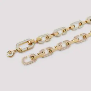 Casablanca Enamel C Link Necklace
