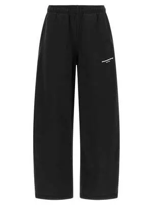 Alexander Wang Logo Fleece Pants - Black
