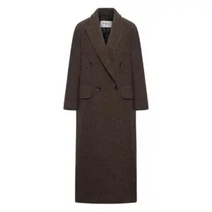 Max Mara Wool Long Overcoat - Brown