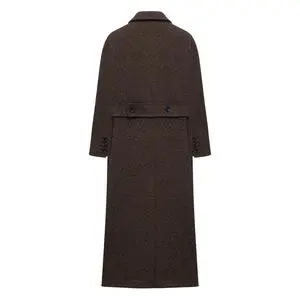 Max Mara Wool Long Overcoat - Brown