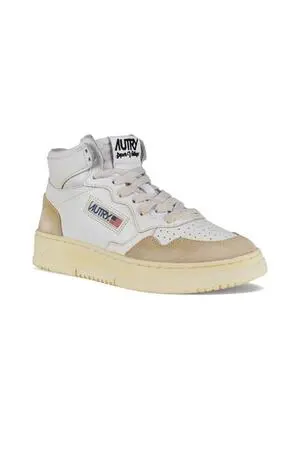 AUTRY Super Vintage Mid Sneakers - White