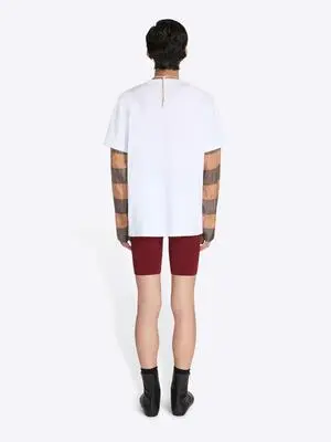 Dries Van Noten Loose Fit Contrast Striped Sleeves T-shirt - White