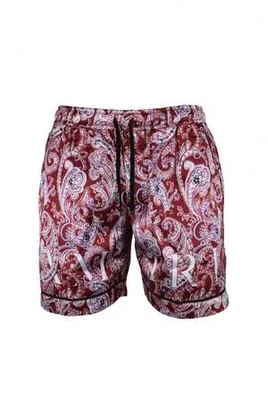 Amiri Viscose Bandana Print Shorts - Red