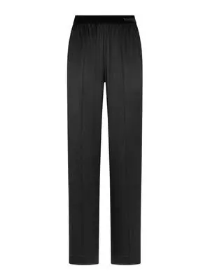 TOM FORD Stretch Silk Satin Trousers - Black