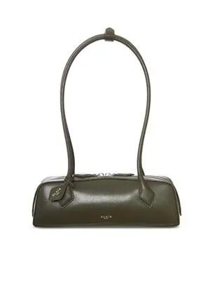 Alaïa Alaia Women The Small Teckel In Hammered Leather Green