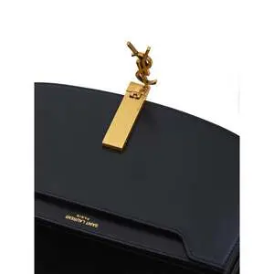 Saint Laurent Calfskin Shoulder Bag - Black