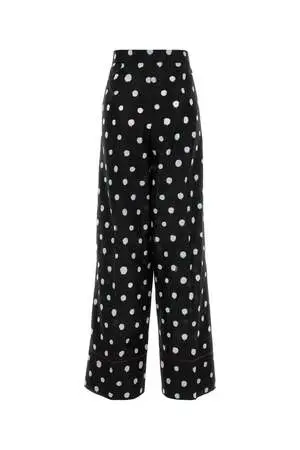 Fendi Printed Silk Wide-leg Pant - Multicolor
