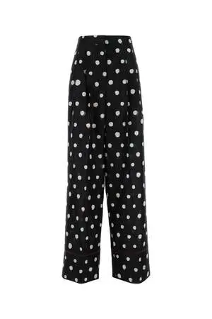 Fendi Printed Silk Wide-leg Pant - Multicolor