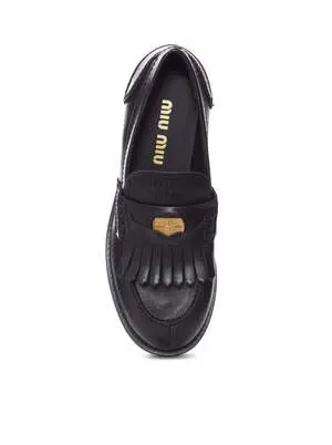 Miu Miu Leather Loafers