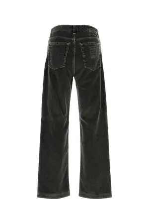 Fendi Charcoal Corduroy Pant