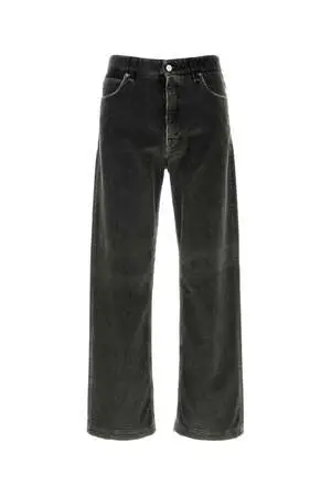 Fendi Charcoal Corduroy Pant - Gray