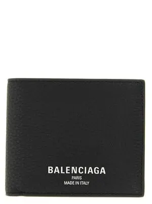Balenciaga Credit Folded' Wallet - Black