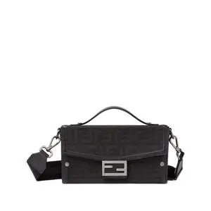 Fendi Leather Satchel Bag - Black