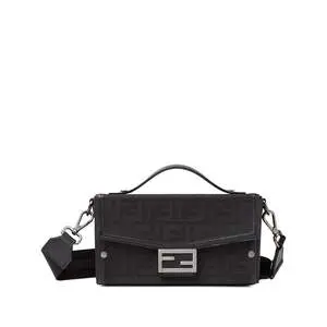 Fendi Leather Satchel Bag - Black