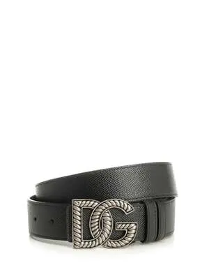 Dolce & Gabbana Calfskin Belt - Black