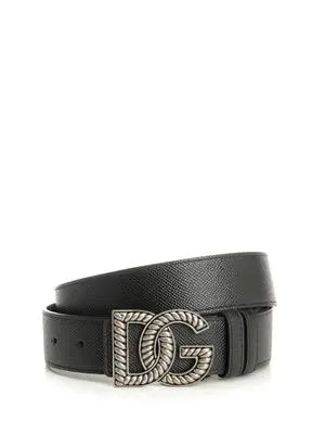 Dolce & Gabbana Calfskin Belt - Black