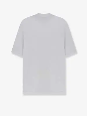 Brunello Cucinelli Technical Fabric T-shirt With Front Logo Patch