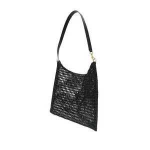 Saint Laurent Cassandre Logo Raffia Tote Bag