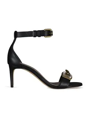 Alexander McQueen Leather Jewels Sandals - Black