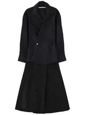 Alexander Wang Long Wrap Dress - Black
