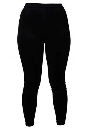 Saint Laurent Velvet Effect Leggings - Black