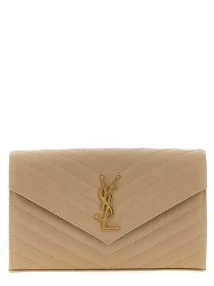 Saint Laurent Monogram’ Crossbody Bag - Cream