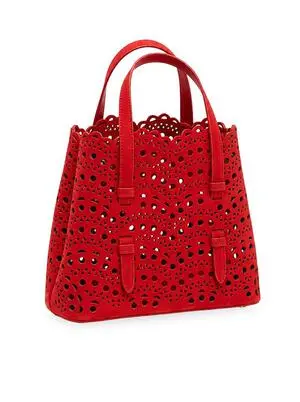 Alaïa Mina 20 In Nubuck - Red