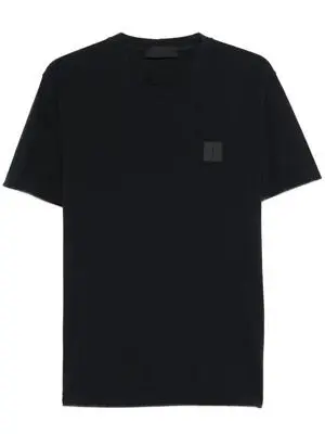 Stone Island Slim Fit T-shirt With Tonal Compass Patch - Blue