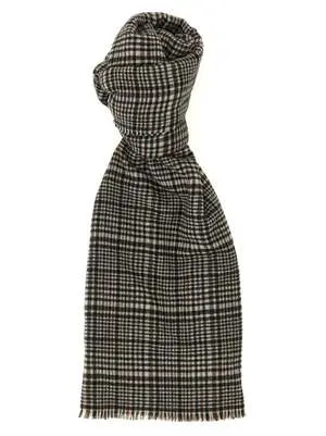 Brunello Cucinelli Prince Of Wales Cashmere Scarf - Multicolor