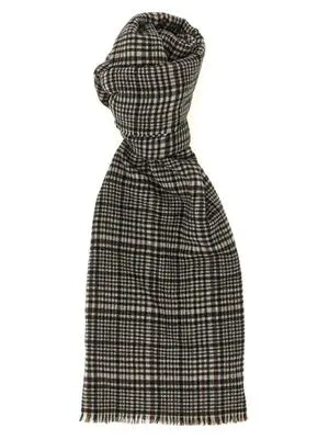 Brunello Cucinelli Prince Of Wales Cashmere Scarf - Multicolor