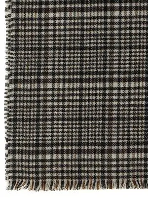Brunello Cucinelli Prince Of Wales Cashmere Scarf - Multicolor