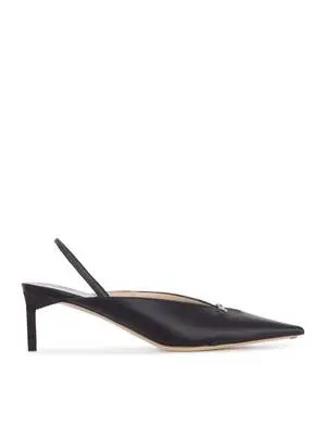 TOM FORD Slingback In Silk Satin - Black