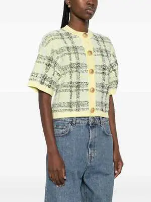 Balmain Checked Cardigan