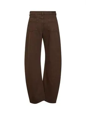 LEMAIRE Broken Twill High Waisted Curved Jeans - Multicolor