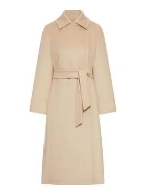 Max Mara Riccio Camel Coat With Belt