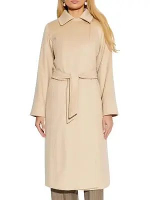 Max Mara Riccio Camel Coat With Belt