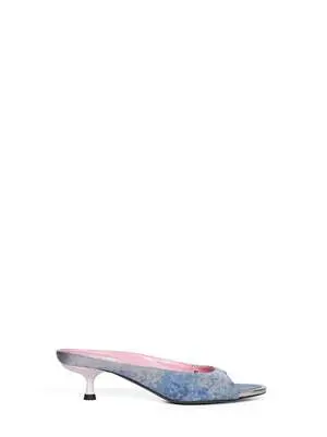 DIESEL® Diesel Women Blue Denim D-Diam's-Sa-40 Mules Multicolor