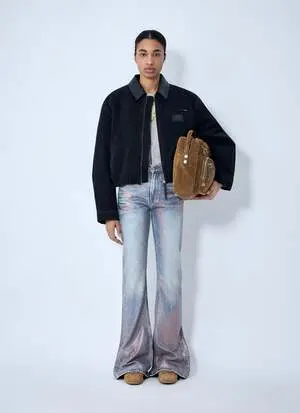 Acne Studios Fitted Glitter Jeans