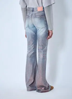 Acne Studios Fitted Glitter Jeans