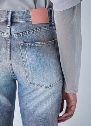Acne Studios Fitted Glitter Jeans
