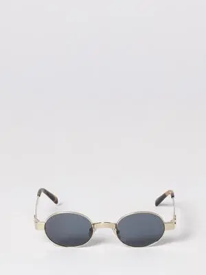Miu Miu Rounded Metal Frame Sunglasses With Impressed Logo