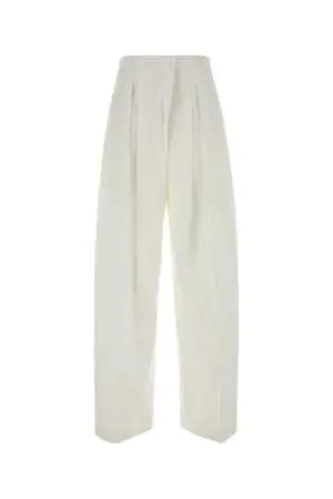JIL SANDER Cotton Blend Pant - White