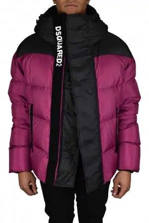 Dsquared2 Quilted Hooded Jacket - Black
